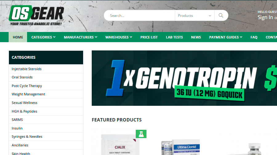 Review on OSGEAR.WS | WikiStero - The Bible of Anabolic Steroids